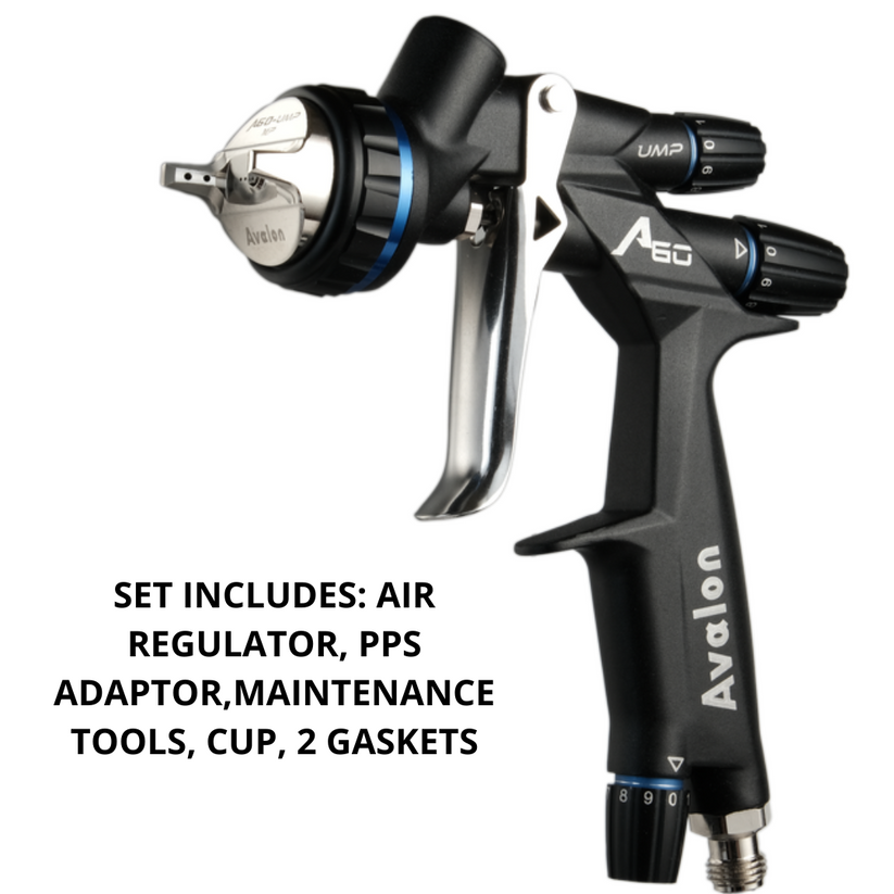 A-60 UMP AUTOMOTIVE SPRAY GUN - Medium Pressure KIT – AV Spray Guns